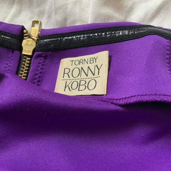 Torn by Ronny Kobo | Dresses | Torn By Ronny Kobo Mes Purple Midi Dress ...